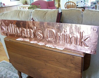 Copper House Address Sign Copper 7th Wedding Anniversary Gift | Etsy