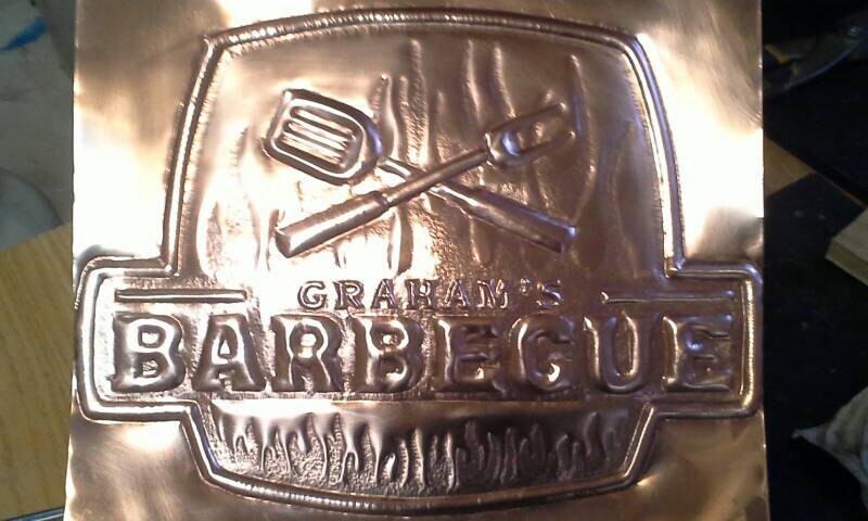 Hammered Copper House Sign - Etsy