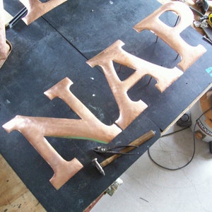 Copper Initial Copper Letter One Letter Only - Etsy