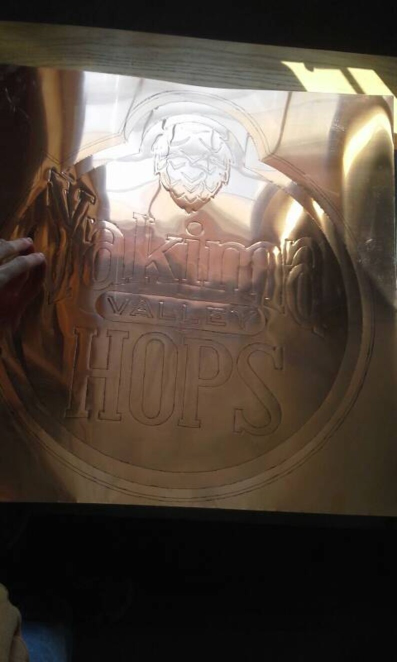 Hammered Copper Sign Business Sign | Etsy