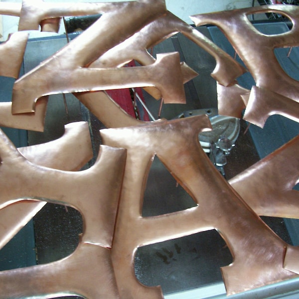 Copper Letters - Etsy