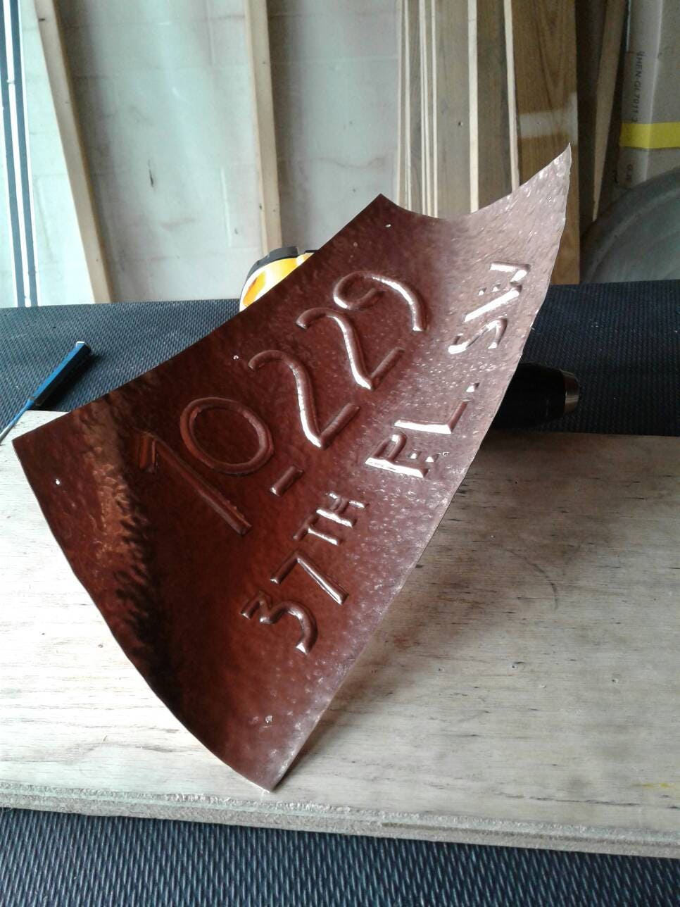 Copper Address Plaque | Etsy