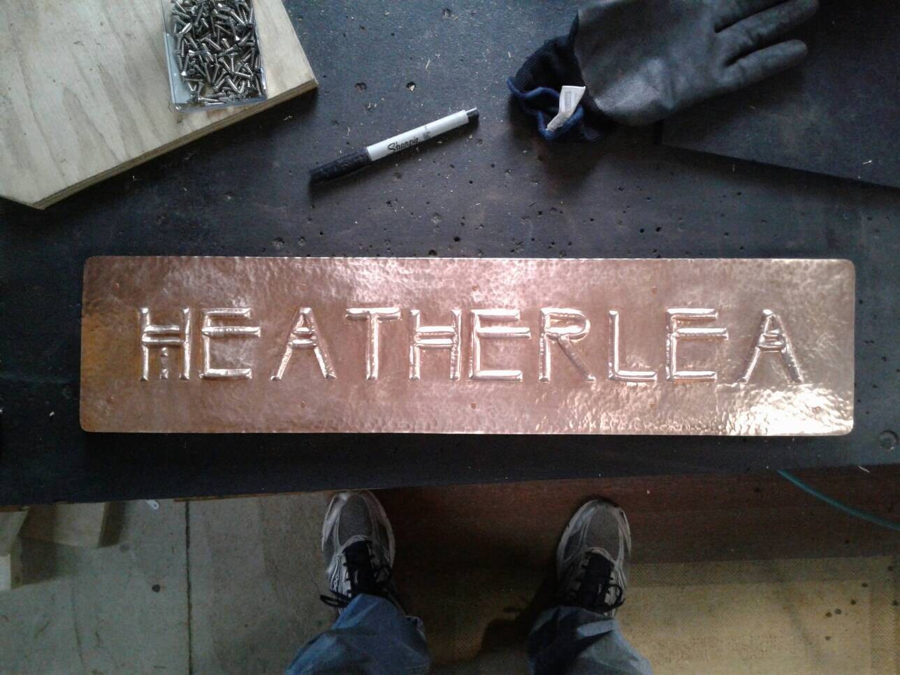 Copper House Sign Address Plaque - Etsy