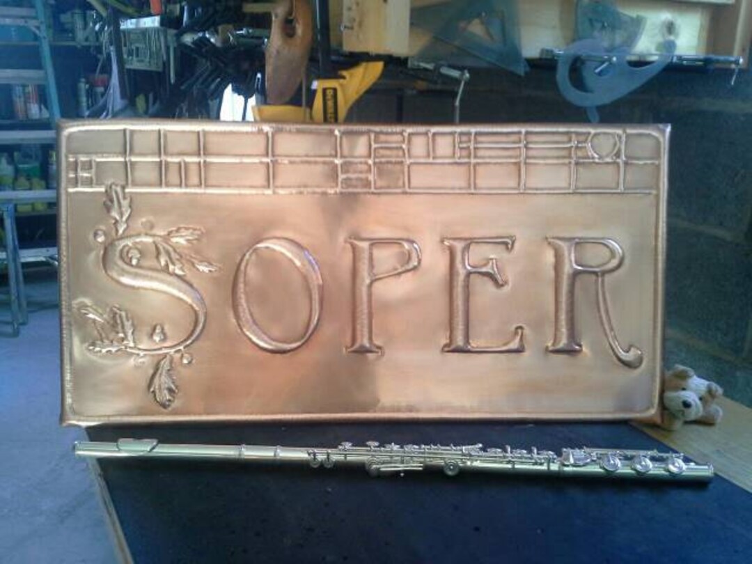 Hand Hammered Custom Copper Sign Copper 7th Wedding Anniversary Gift - Etsy