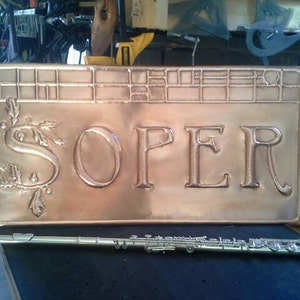 Hand Hammered Custom Copper Sign Copper 7th Wedding Anniversary Gift - Etsy