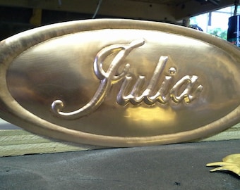 Copper Name Plate - Etsy