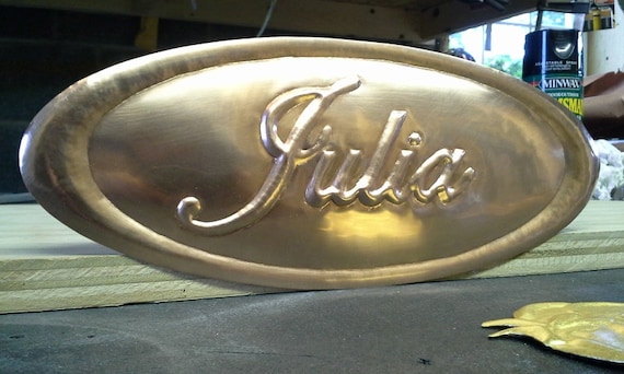 Copper Name Plate