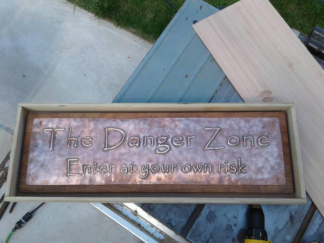 Personalized Hammered Copper Sign - Etsy