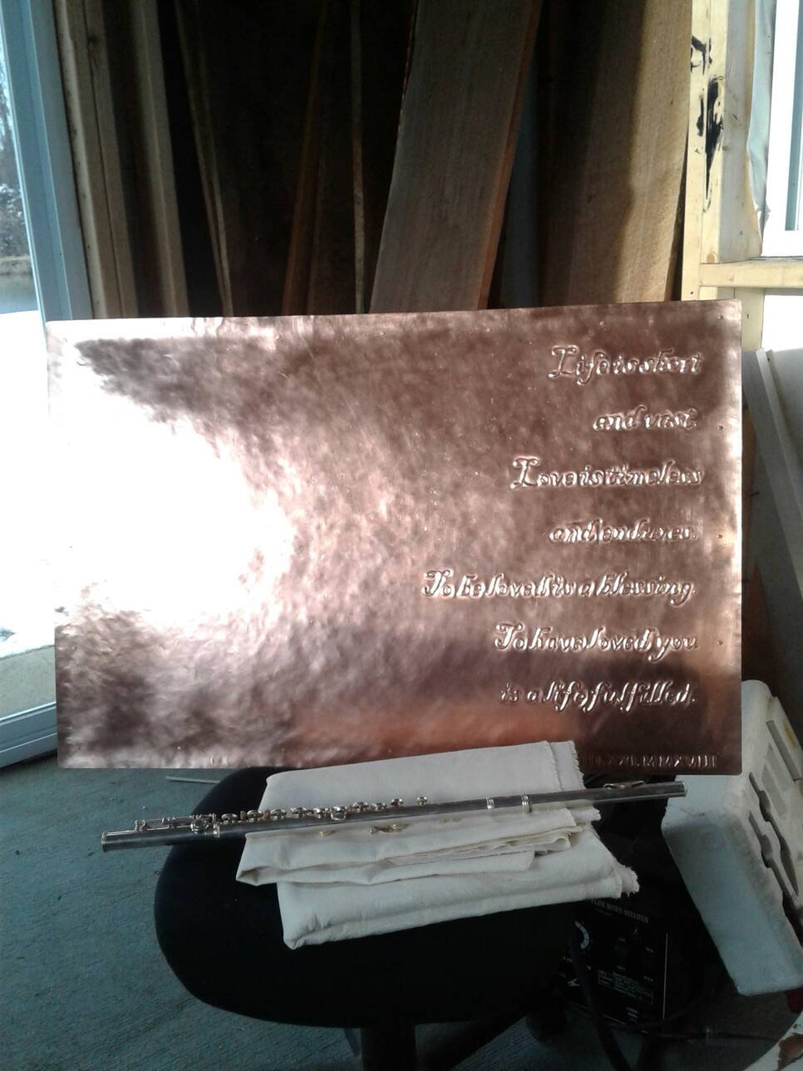 Personalized Hammered Copper Sign 7th Wedding Anniversary Gift - Etsy