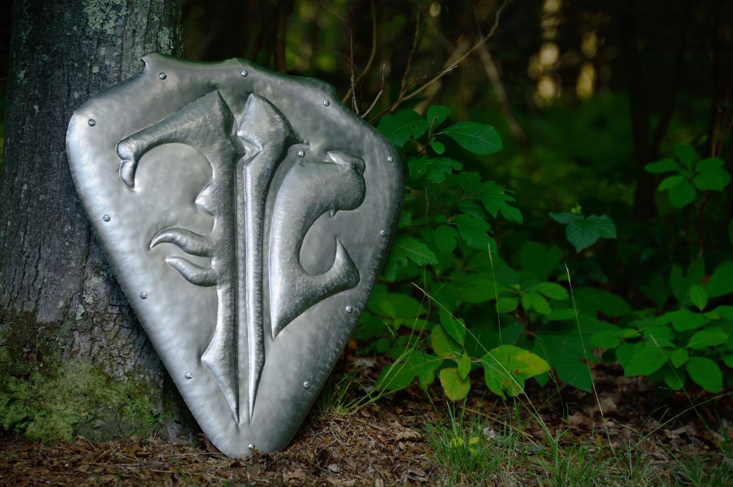 Sword Shield With Custom Logo Steel 11th Wedding Anniversary | Etsy