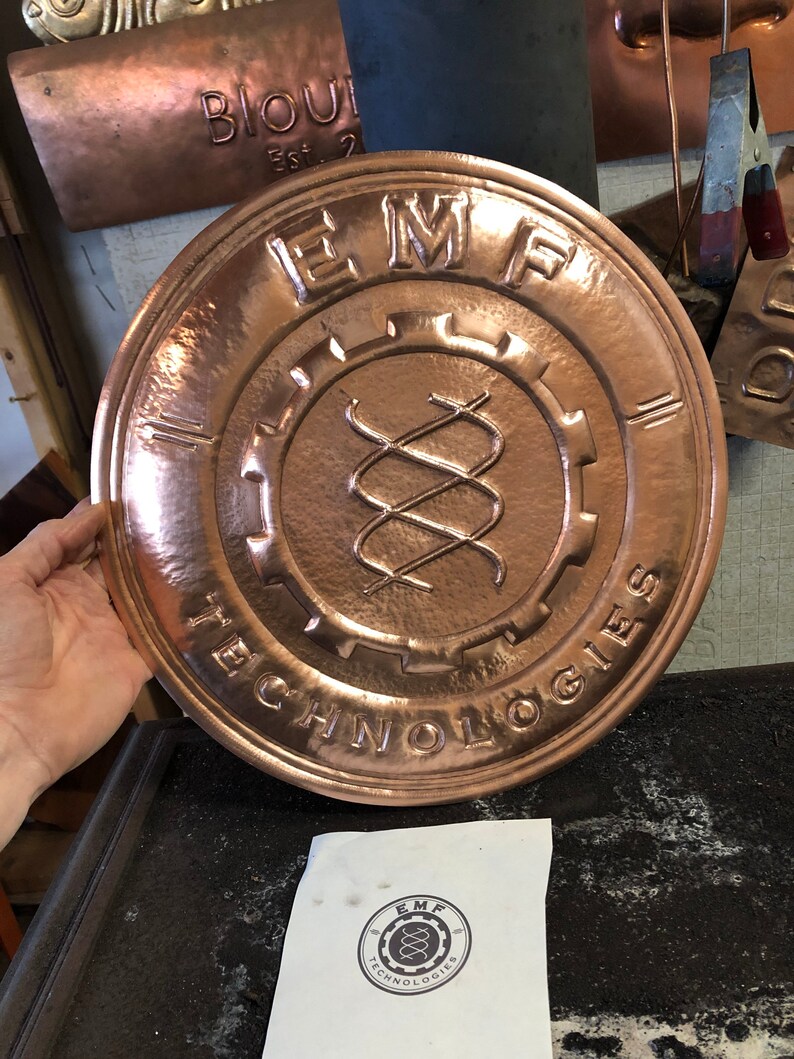 Hammered Copper Sign Business Sign - Etsy