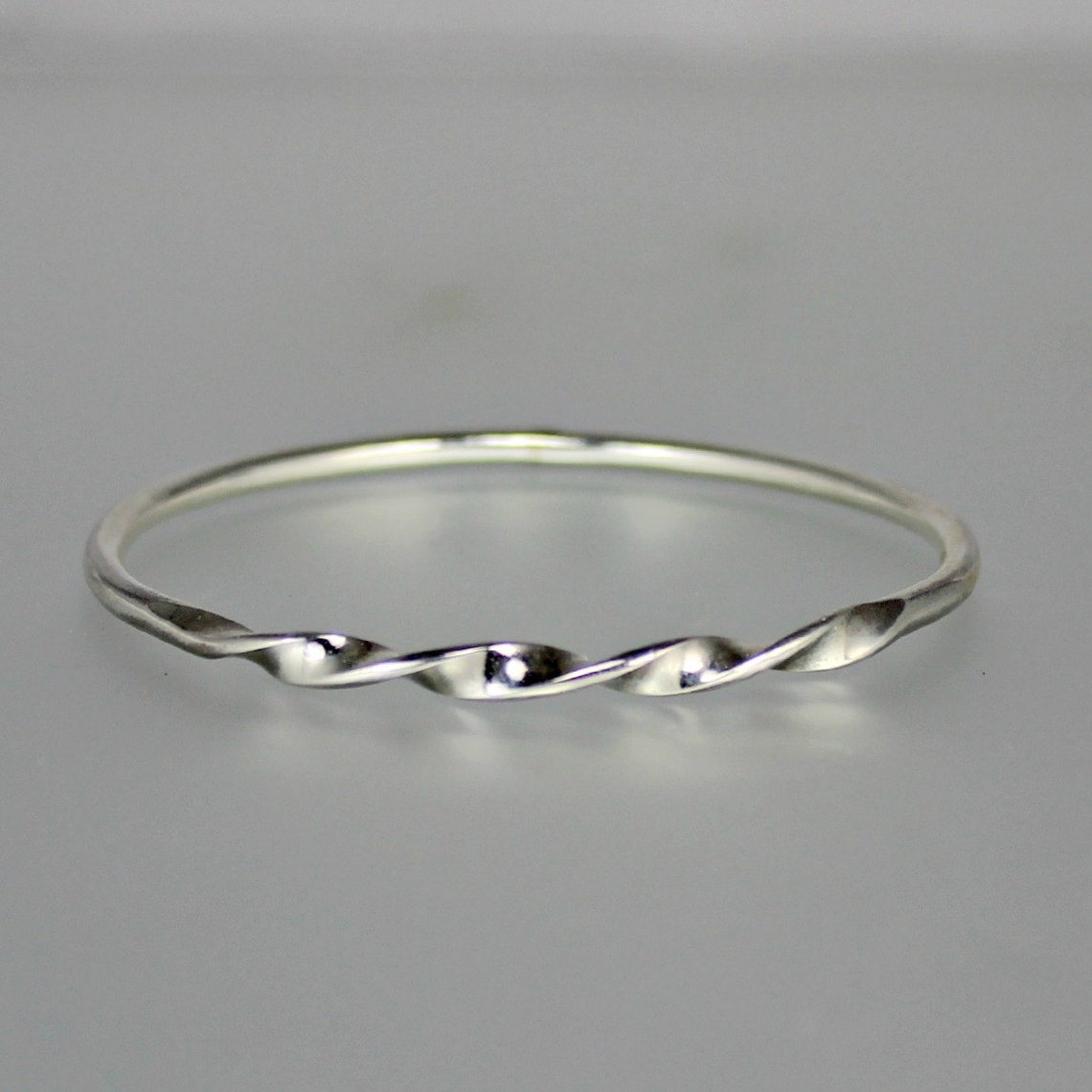 Sterling Silver Bangle Silver Twist Bangle Heavy Silver - Etsy UK
