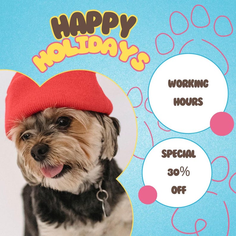 Pet Grooming Instagram Post Templates. Pet Business Social Media ...