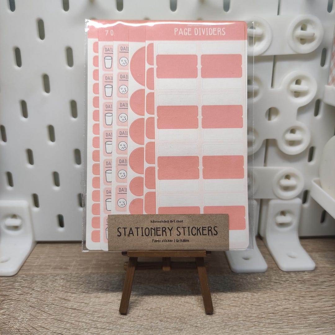 Stationery Sticker Set Writable and Minimalistic - Etsy