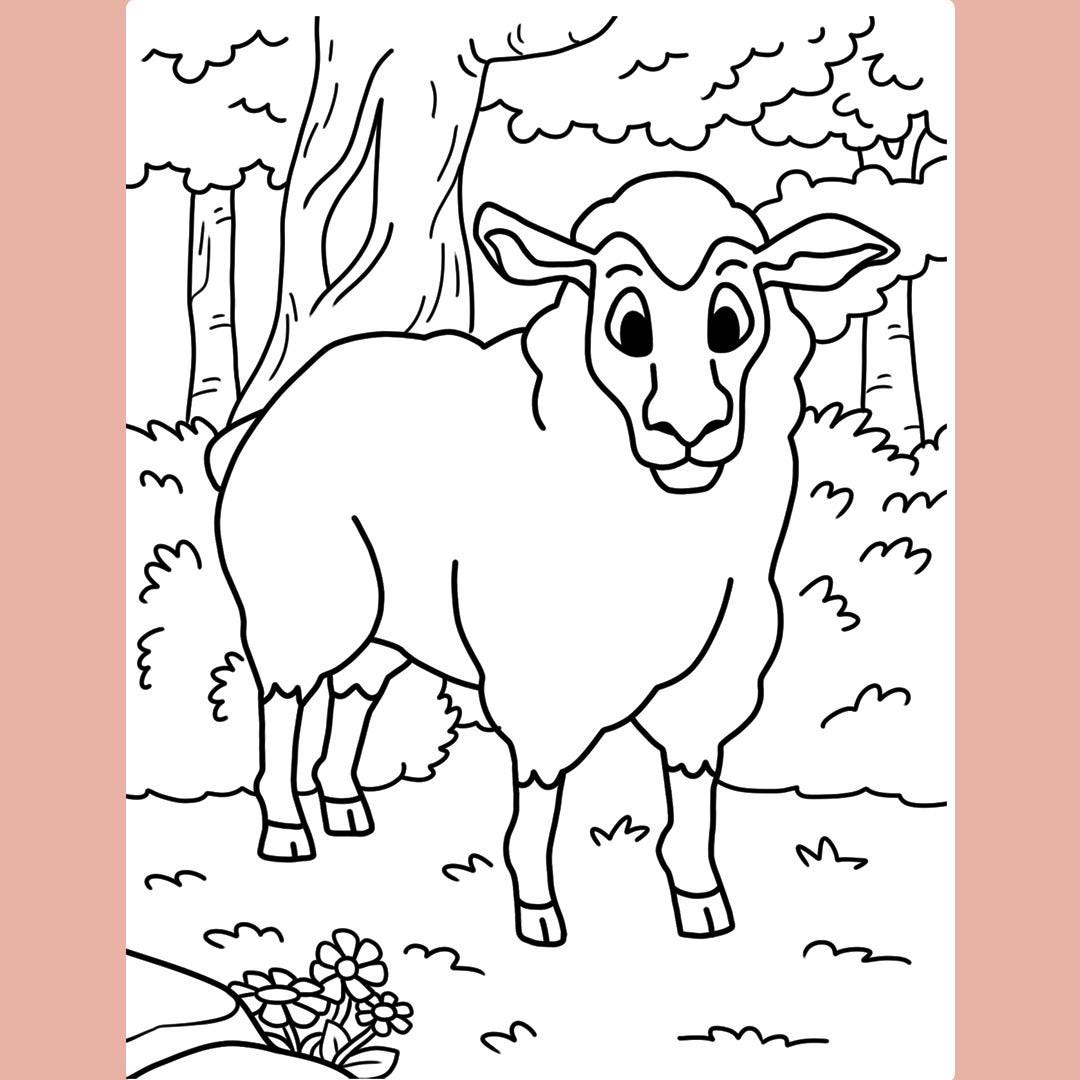 Animal Coloring Pages for Toddlers - Etsy