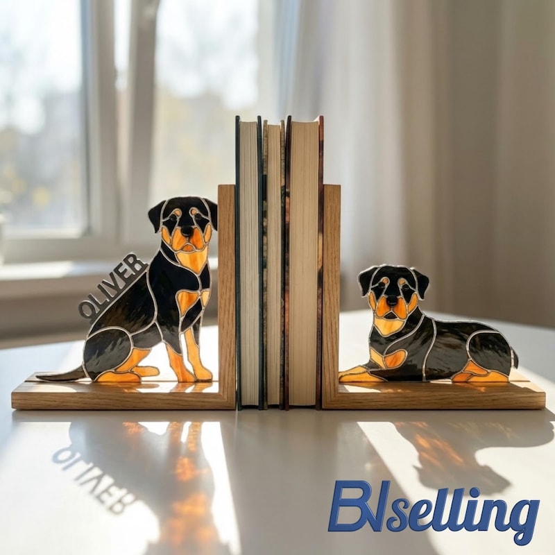 Rottweiler Stained Glass - Etsy