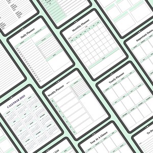 2025 Planner Digital, Weekly Planner, Monthly Planner, Goal Setting ...