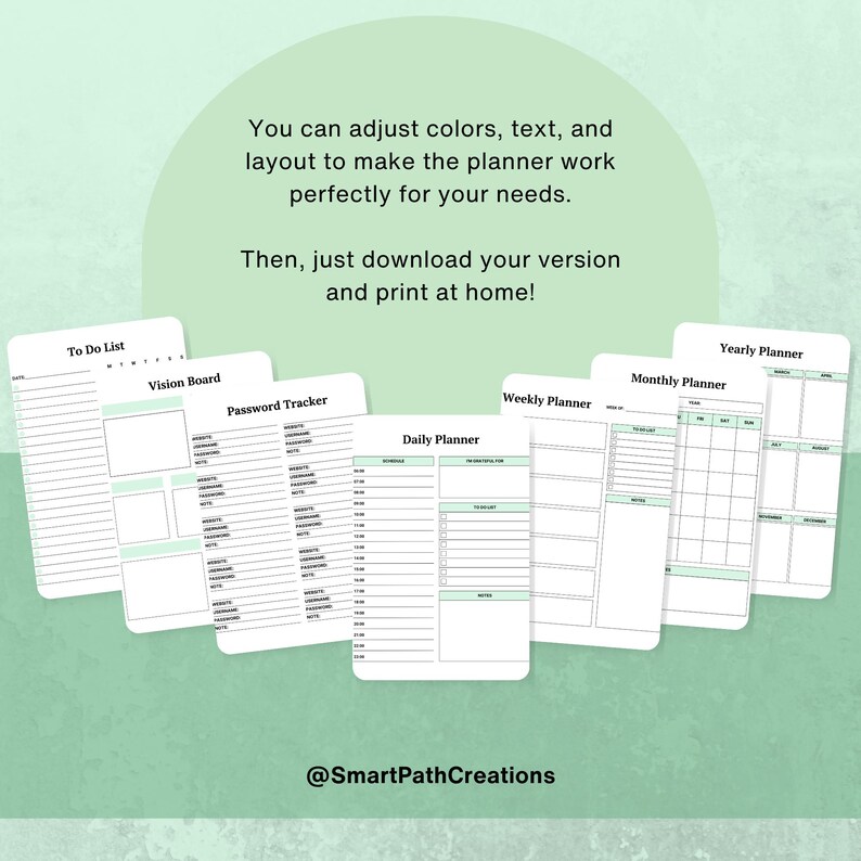 2025 Planner Digital, Weekly Planner, Monthly Planner, Goal Setting ...