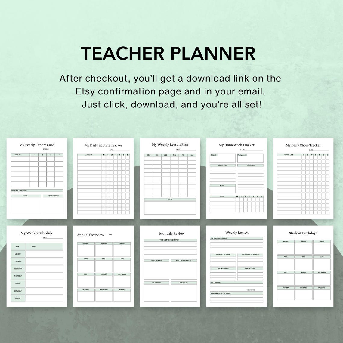 2025 Teacher Planner, Daily Weekly Monthly Planner, Classroom Organizer ...