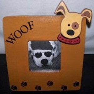 Woof Dog Picture Frame - Etsy