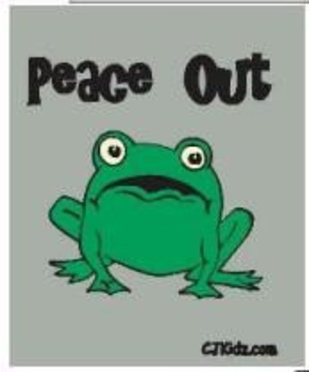 T Shirt Peace Out Frog Grey Youth T-shirt - Etsy Singapore