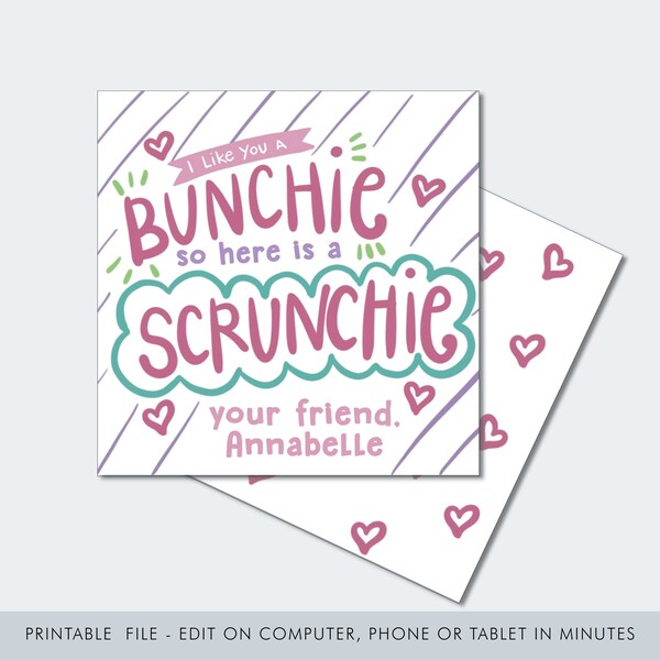 I Like You a Bunchie Heres a Scrunchie - Etsy