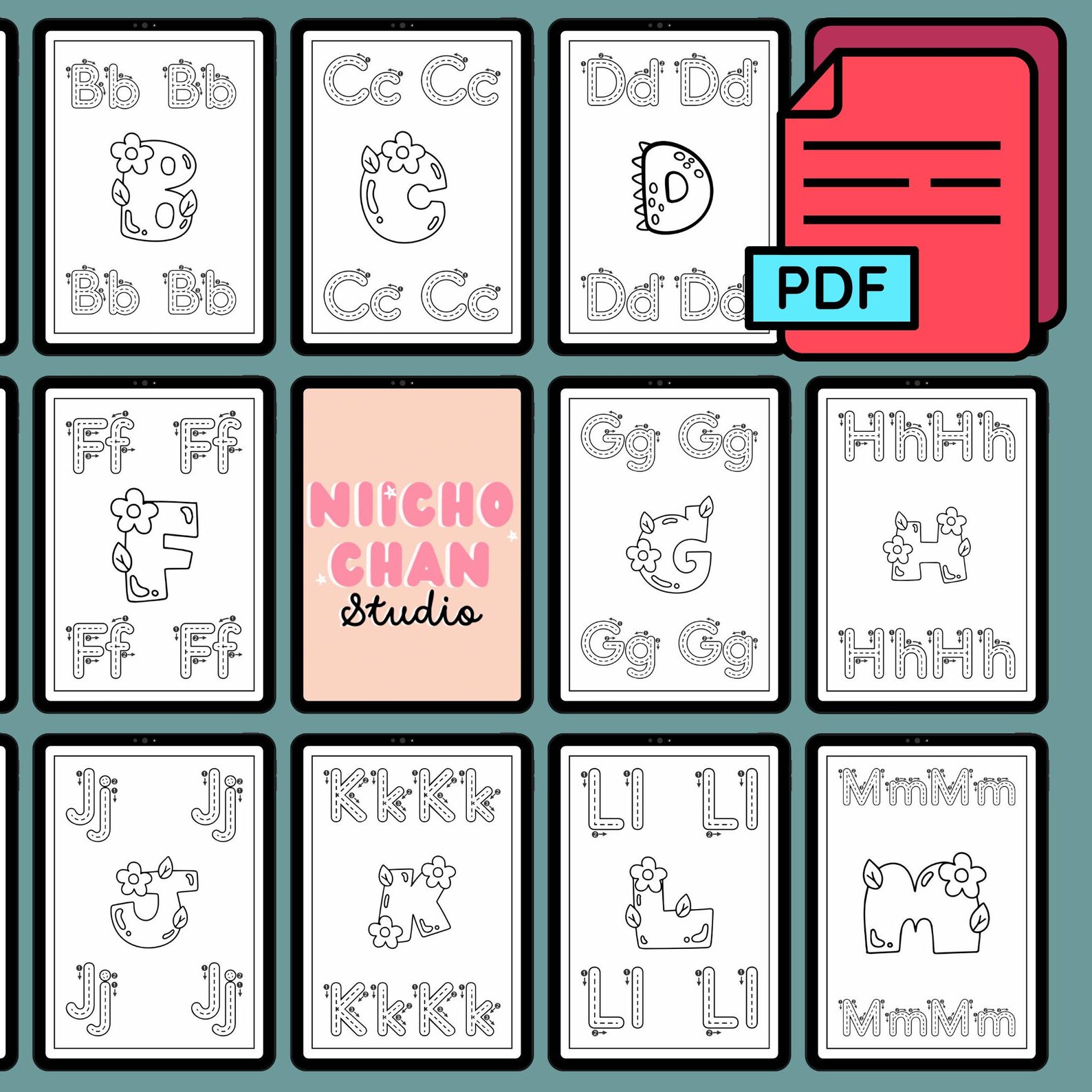 Kids Tracing Alphabet | Printable Coloring Pages for Kids | Fun ...