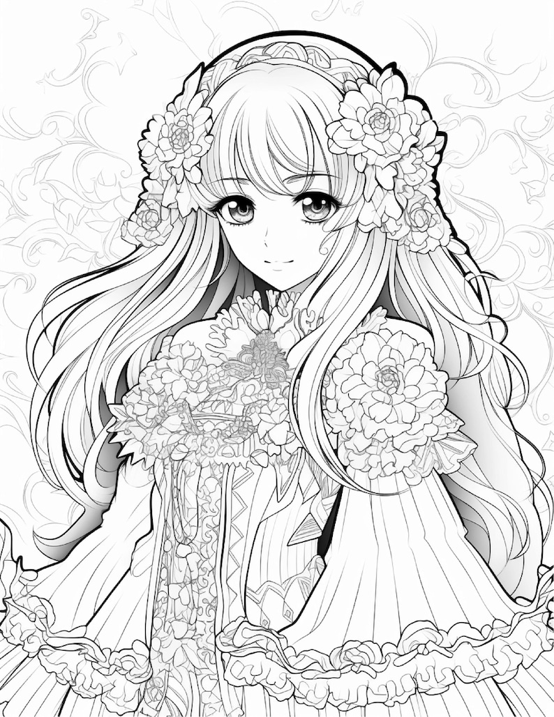 200 ANIME COLORING PAGES, Adult Coloring Pages, Printable Coloring ...