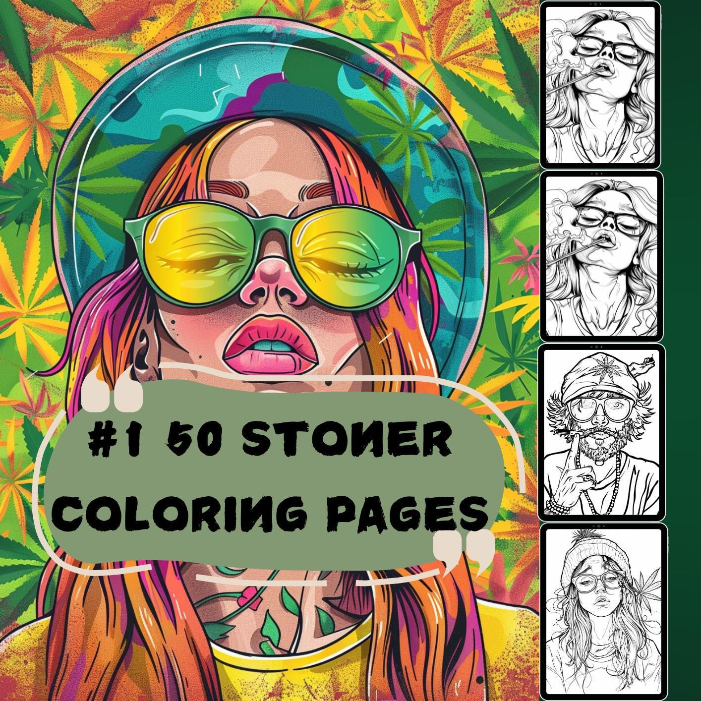 Adult Coloring Pages, Stoner Coloring Pages, Adult Coloring, Printable ...
