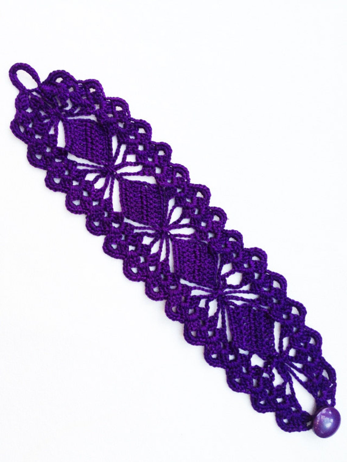 Crochet Pattern Cuff Bracelet Pattern Wrist Warmer Lace - Etsy