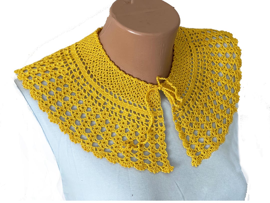 Modèle de col au crochet, Modèles de cols au crochet chics, Rehaussez ...