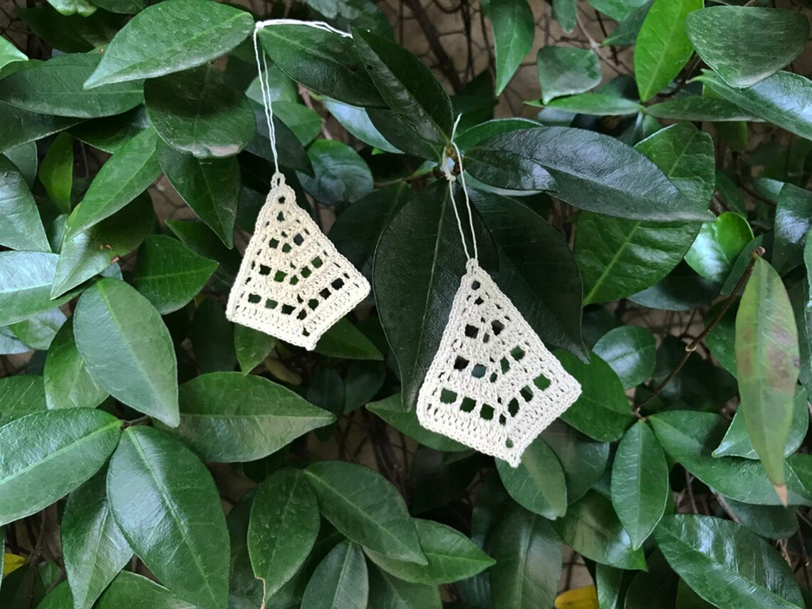 Crochet Pattern Earrings Pattern Pyramid Earrings Easy - Etsy