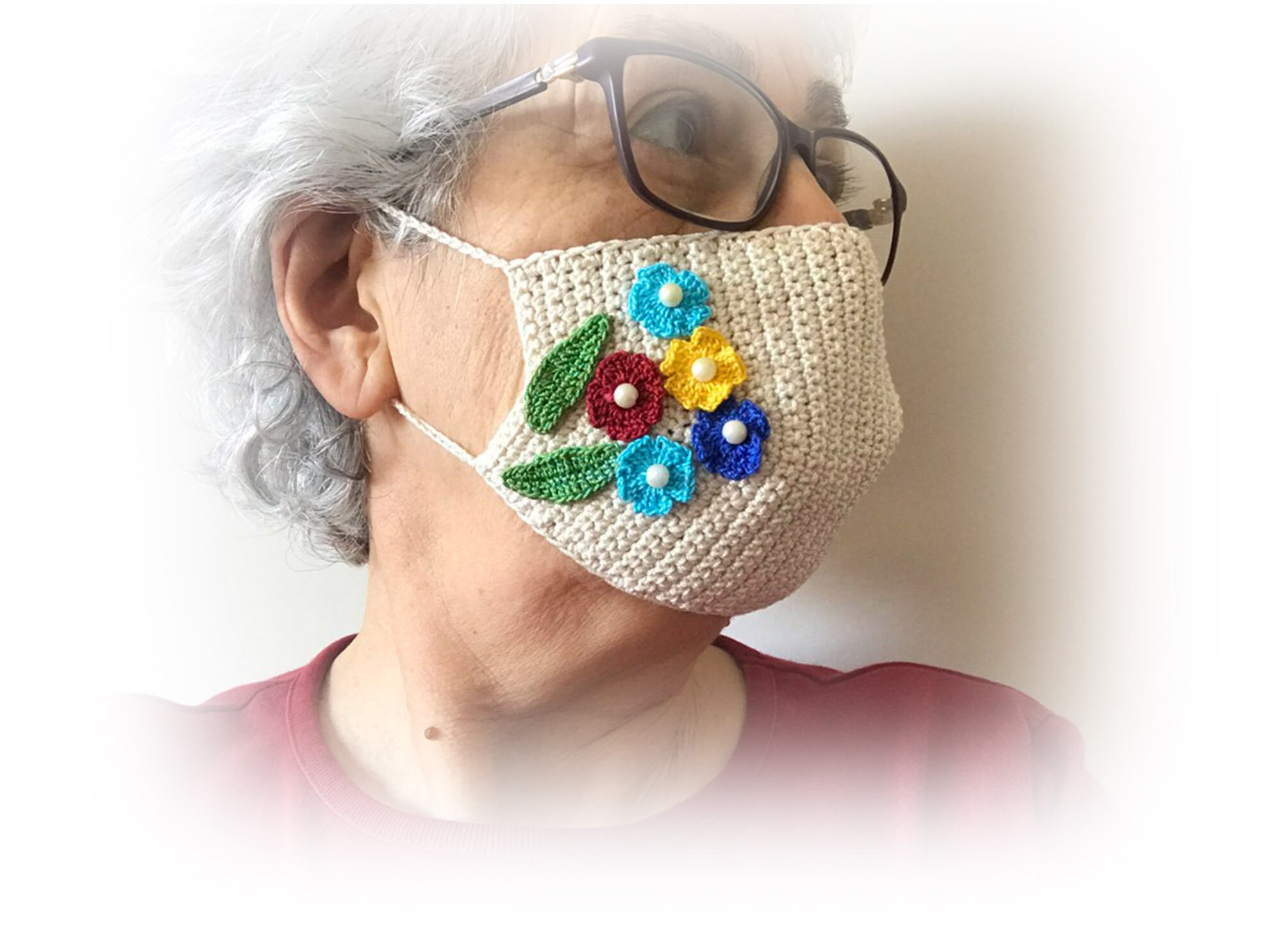 Crochet Face Mask PatternEasy Crochet PatternMedium and | Etsy