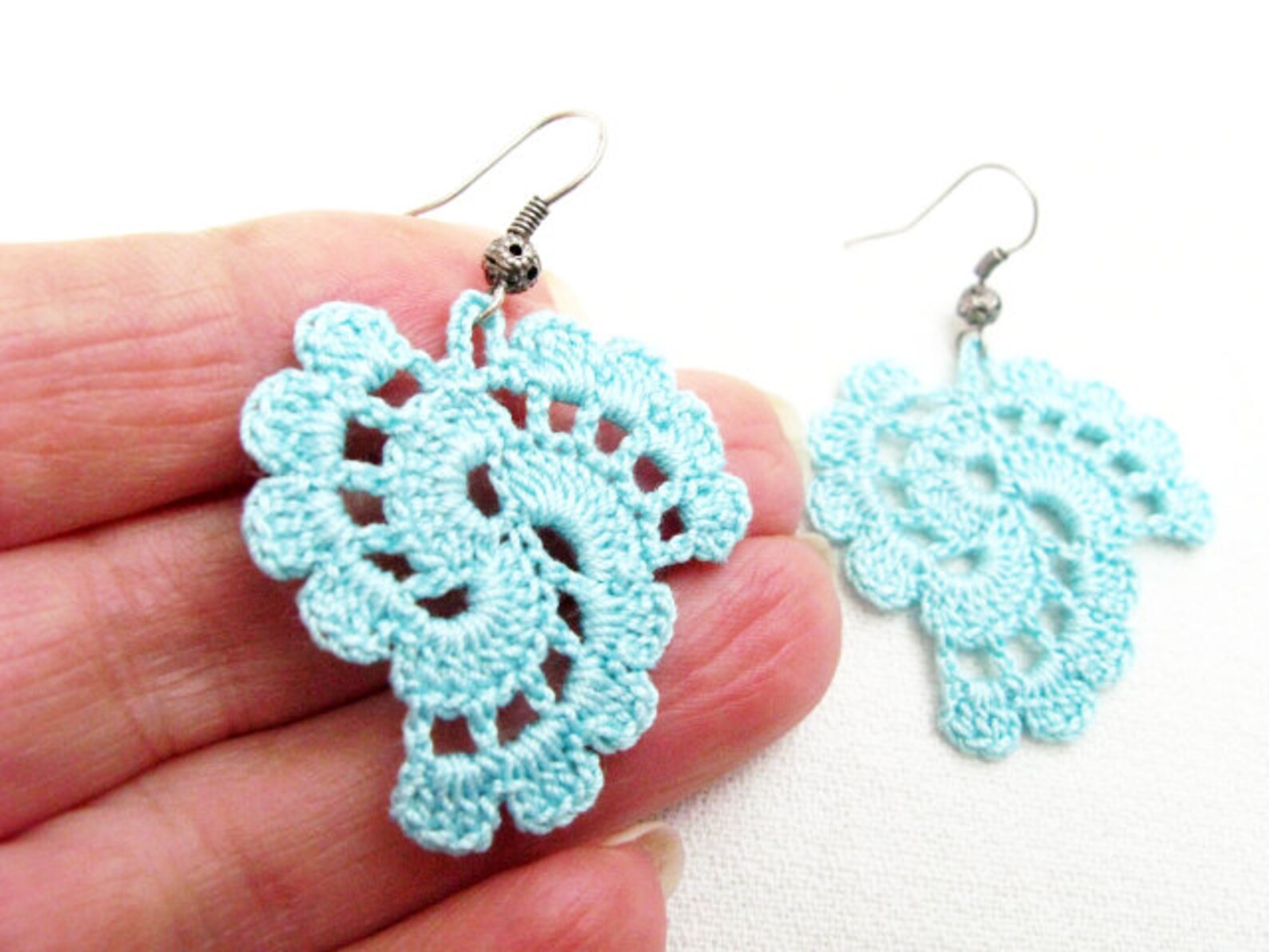 Crochet Flower Earrings Pattern Crochet Pattern PDF - Etsy