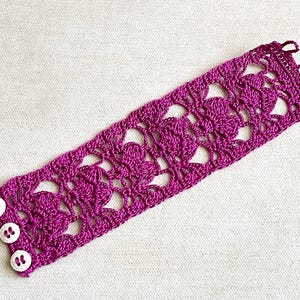 Heart Bracelet Crochet Pattern: Easy Valentine's Day Cuff (PDF Pattern ...