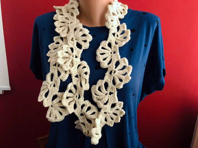Crochet Scarf Pattern Neck Wrap Scarf Crochet Pattern | Etsy
