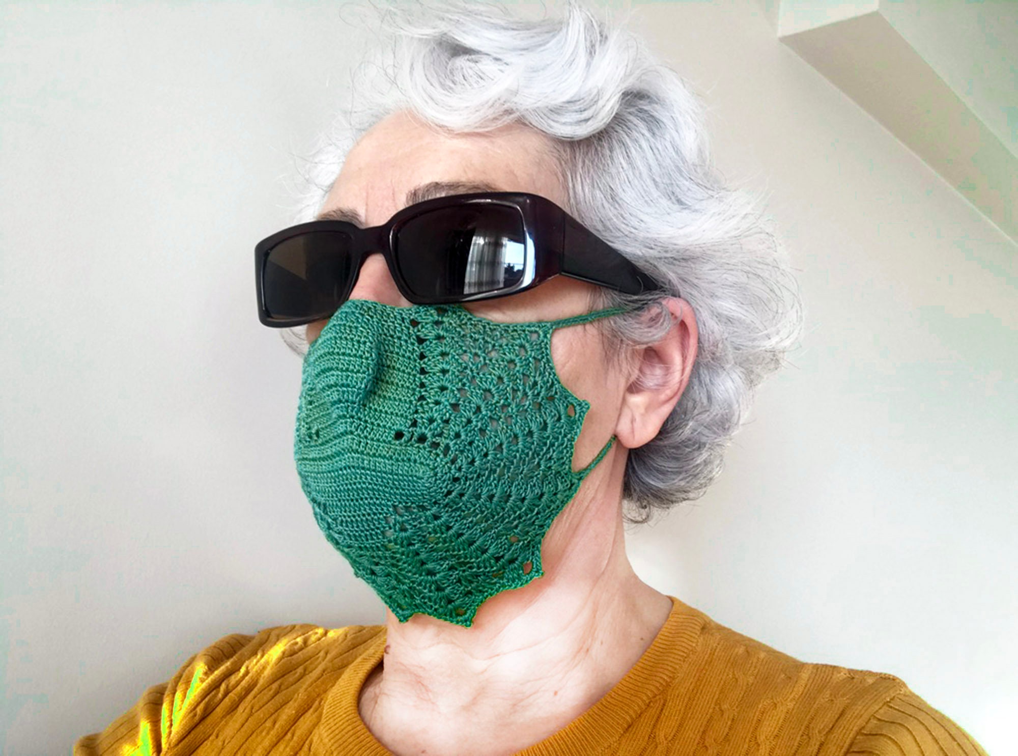 Crochet Face Mask Pattern Lacy Mask Wedding Party Face Mask | Etsy