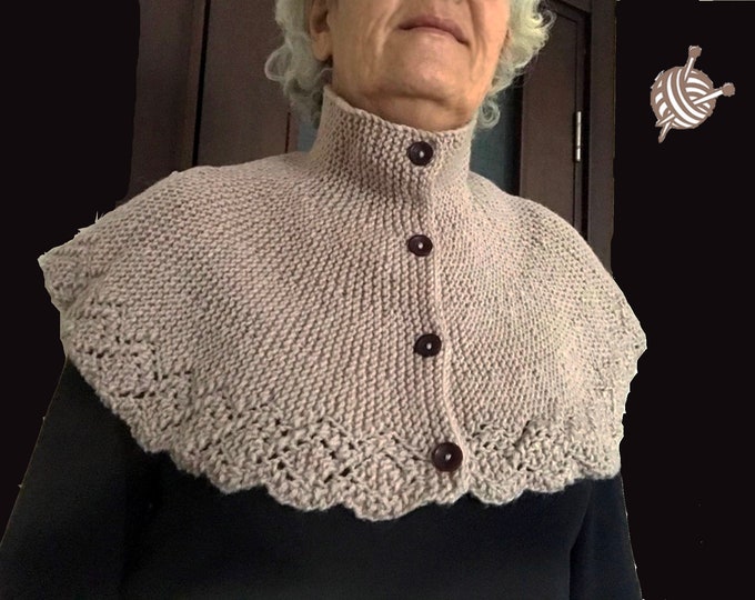 PATTERN Knitting Pattern Shoulder Cover Knitting Pattern for Her Caplet ...