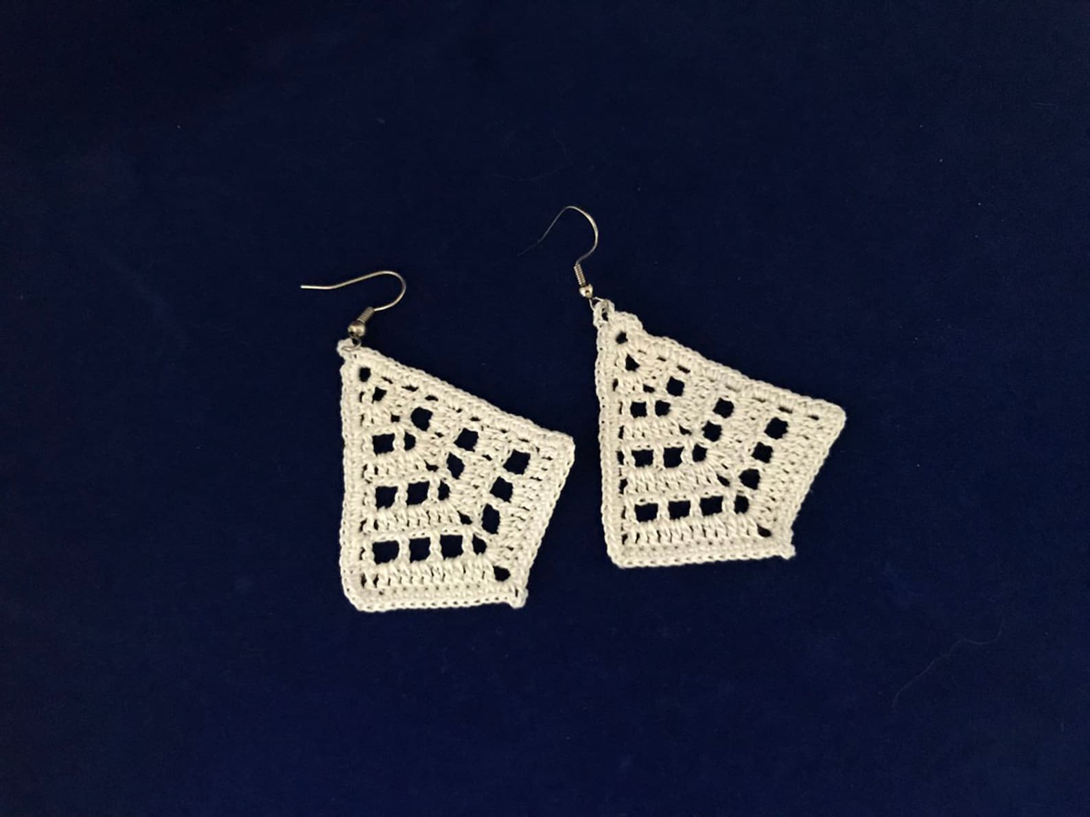 Crochet Pattern Earrings Pattern Pyramid Earrings Easy - Etsy