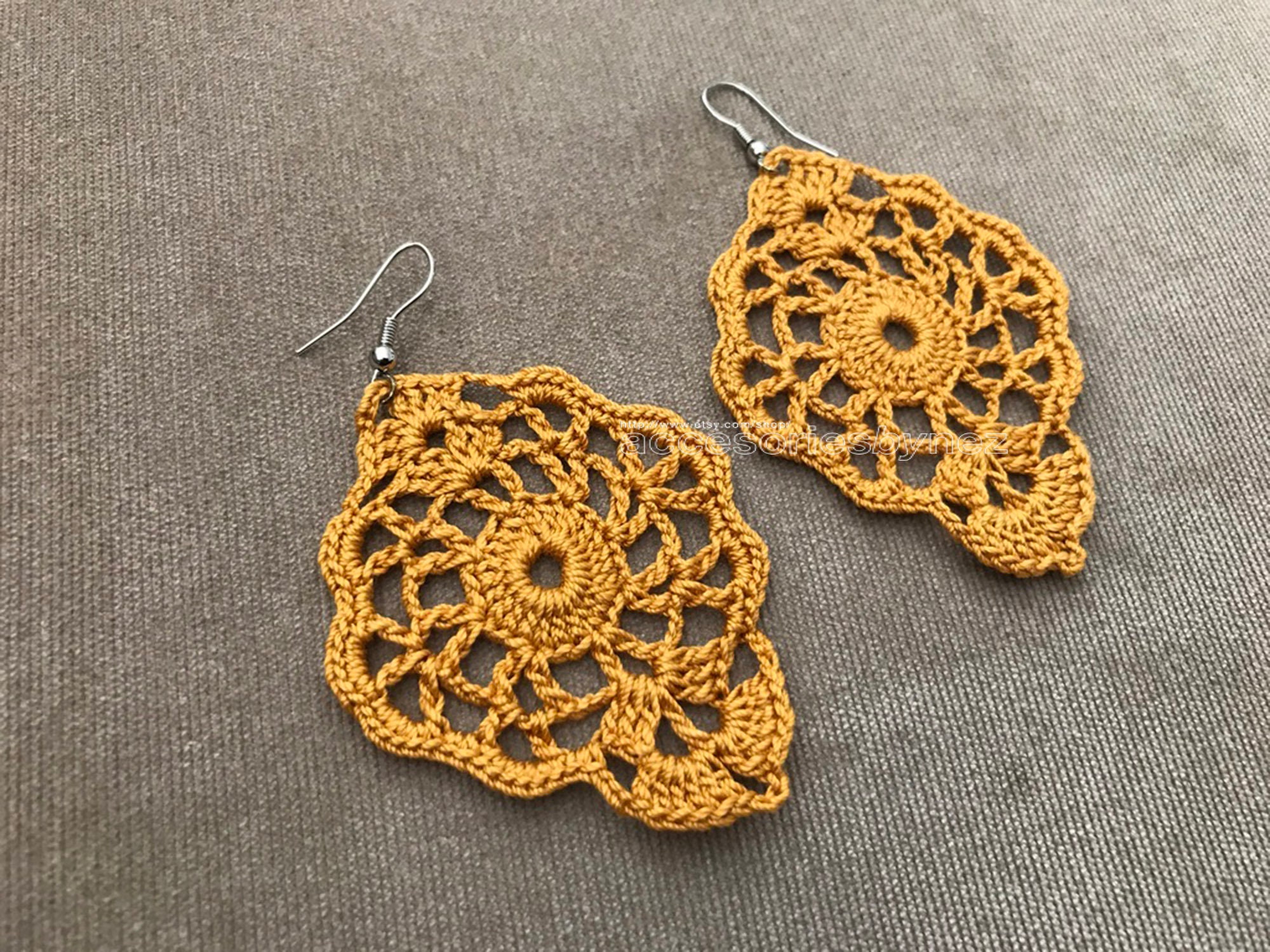 Crochet Pattern Crochet Earrings Beginner Crochet Easy | Etsy