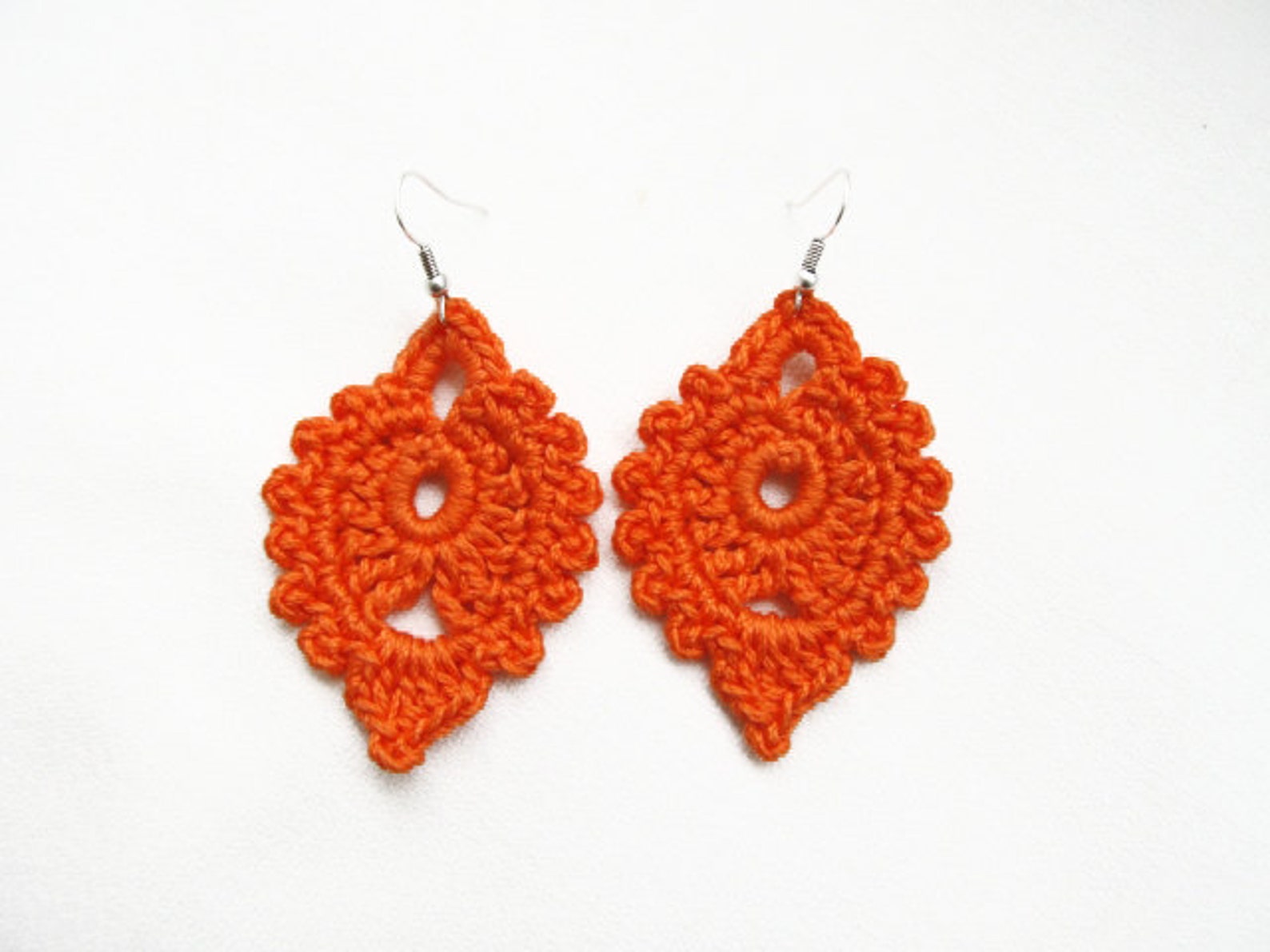 Crochet Pattern Easy Crochet Earrings Pattern for Beginner | Etsy