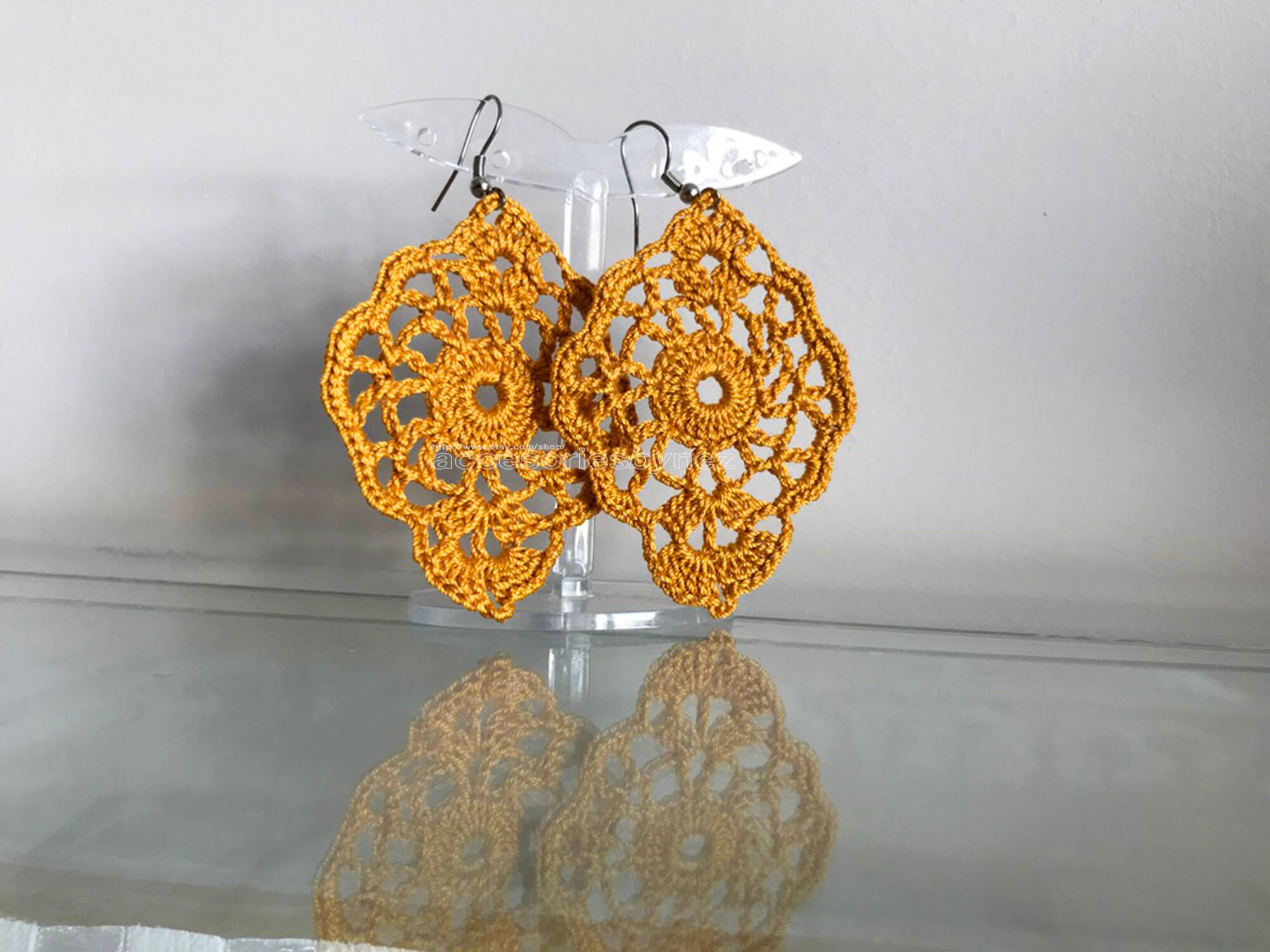 Crochet Pattern Crochet Earrings Beginner Crochet Easy | Etsy