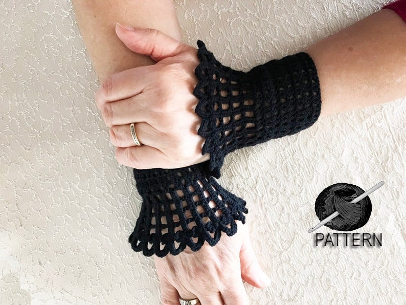 Crochet Cuff Bracelet Pattern: Easy Step-by-step Tutorial (PDF Pattern ...