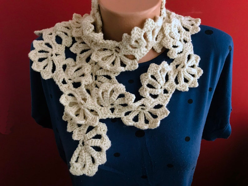 Crochet Scarf Pattern Neck Wrap Scarf Crochet Pattern | Etsy
