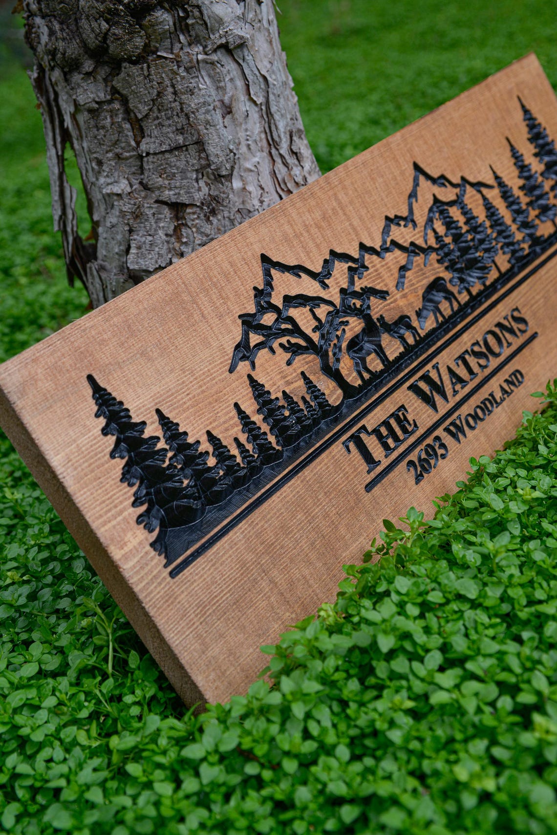 Personalized Wood Name Sign, Custom Cabin Wall Decor, Modern 3d Wood ...