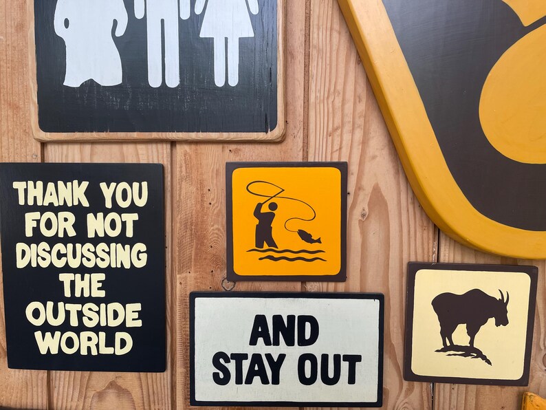 FLY FISHING Pictogram/symbol/icon Sign | Handmade | National Park Style ...
