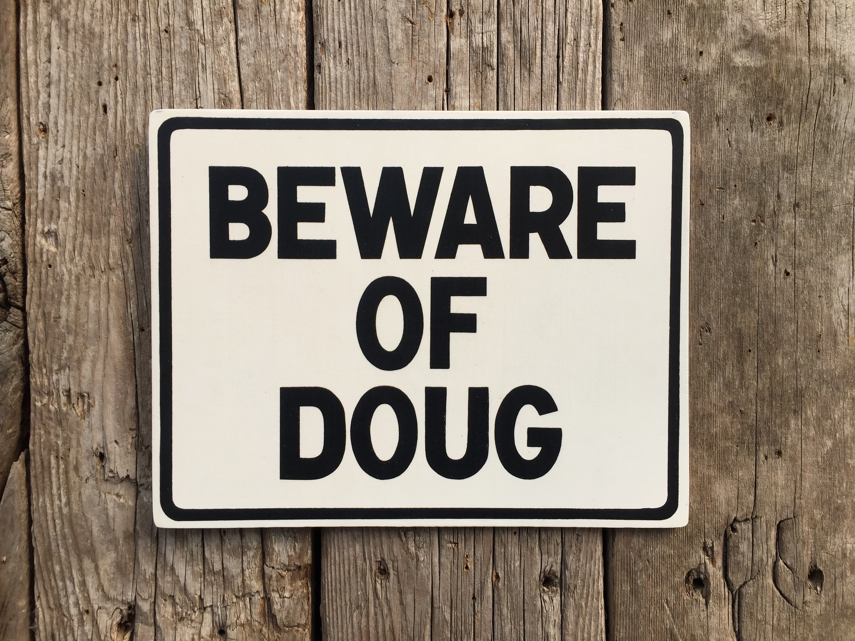 Beware of Doug Sign The Far Side Handmade Screen Printed | Etsy