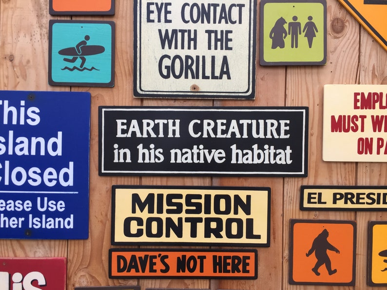 Earth Creature Sign the Twilight Zone Handmade Screen - Etsy