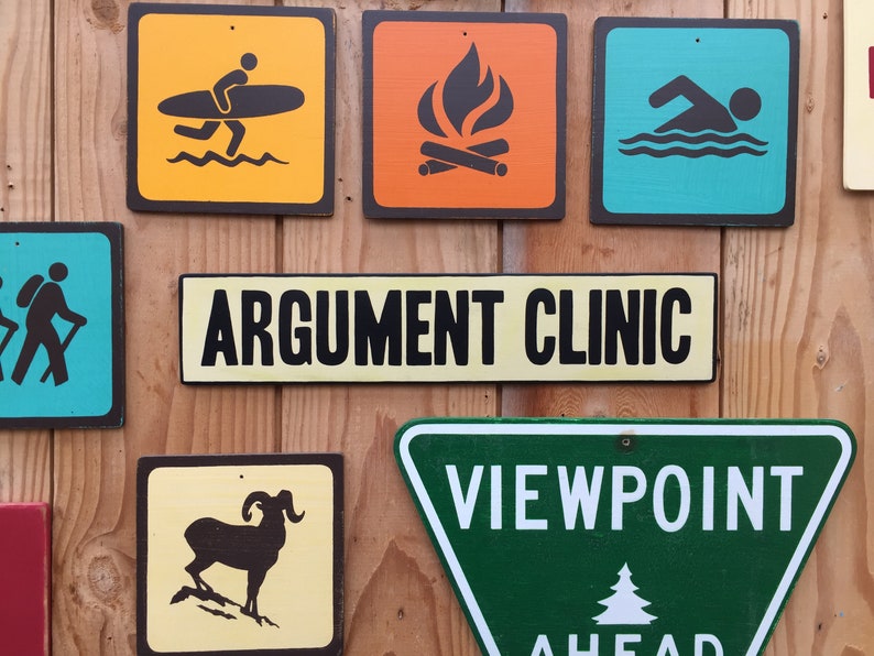 Argument Clinic Sign Monty Python Handmade Screen Printed - Etsy Canada
