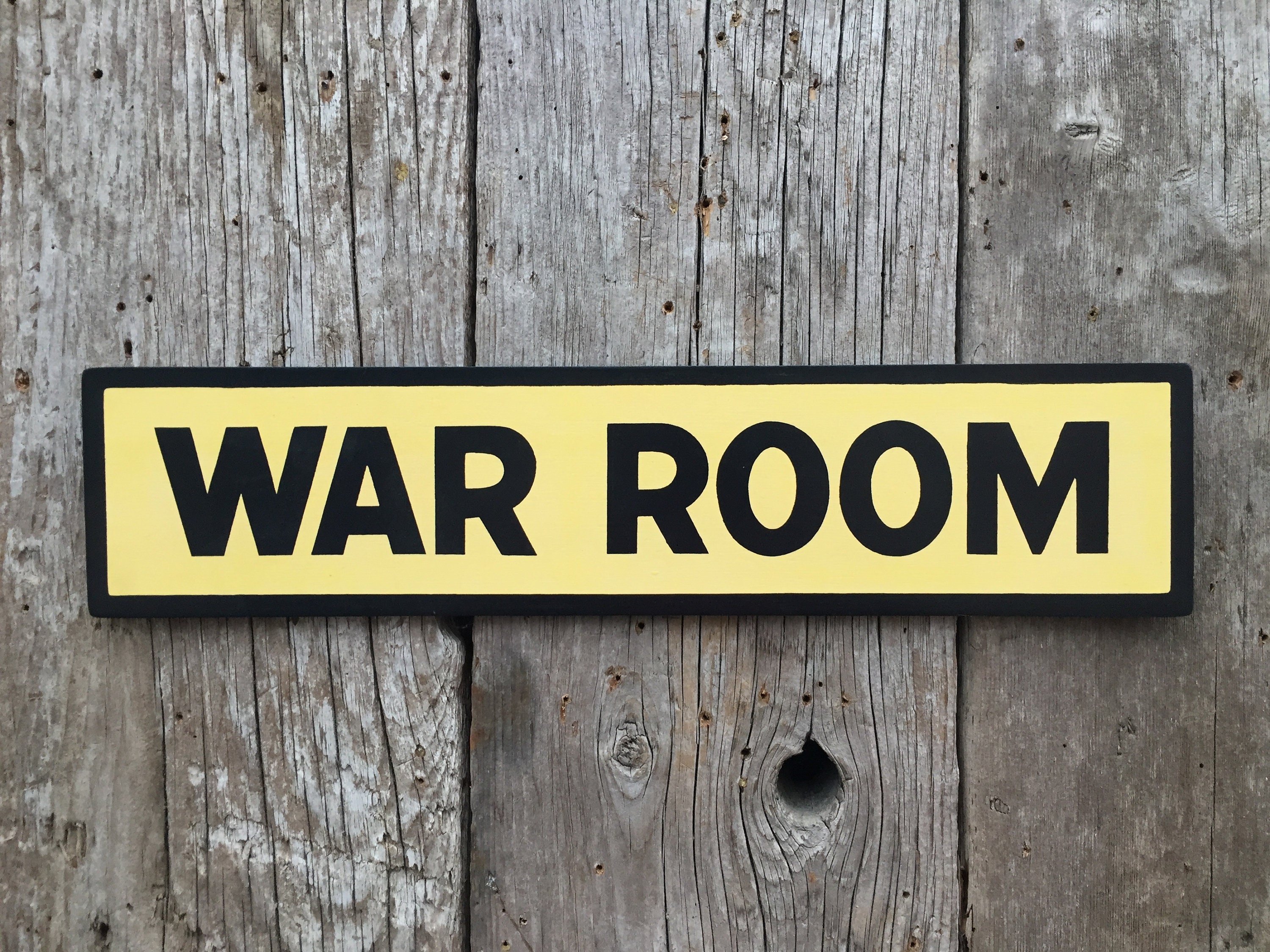 War Room Sign White House The West Wing Handmade Screen | Etsy